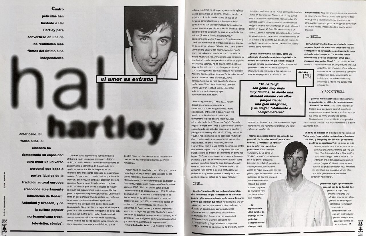 ¿Qué fue de Hal Hartley? - Balas de fogueo